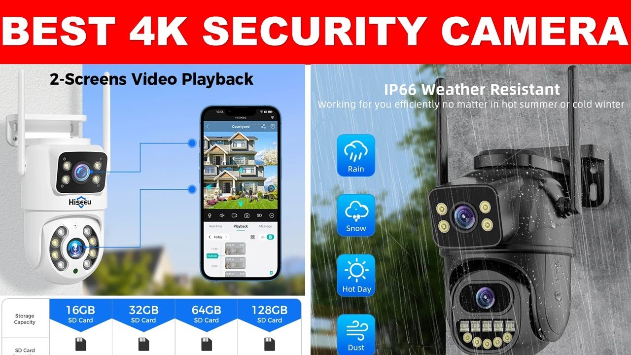 Top 5 Best 4K Security Camera in 2024 - YouTube