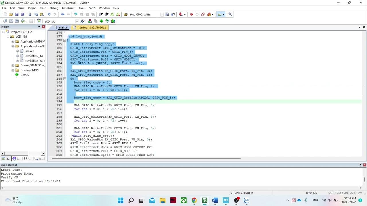LCD dùng busy_flag - YouTube