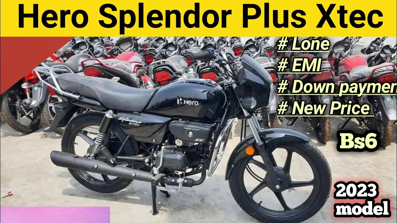 New Hero Splendor Plus Xtec Bs6 Bike 🔥 2023 Model | On road price ...