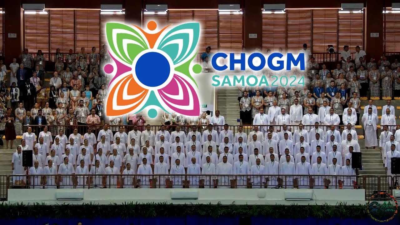 CHOGM 2024 | Samoa National Anthem Sung by Piula and Malua Theological ...