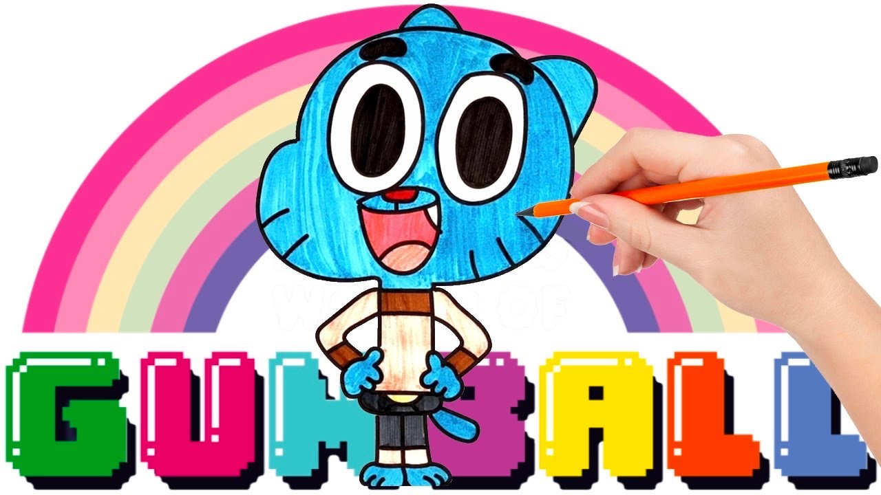 How to draw Gumball Watterson from The Amazing World of Gumball - YouTube
