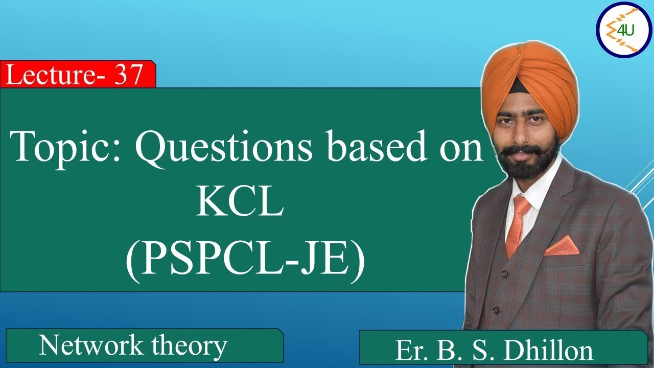 Lec-37 Questions based on KCL (PSPCL-JE) - YouTube