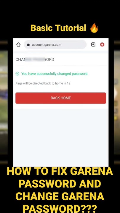 HOW TO FIX GARENA PASSWORD AND CHANGE GARENA PASSWORD | TAGALOG TUTORIAL | PhMarVz TV - YouTube