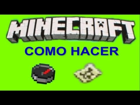 Minecraft como hacer una brújula y un mapa - YouTube