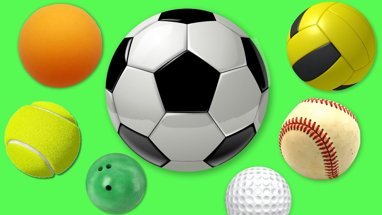 sport balls names for all in english - YouTube