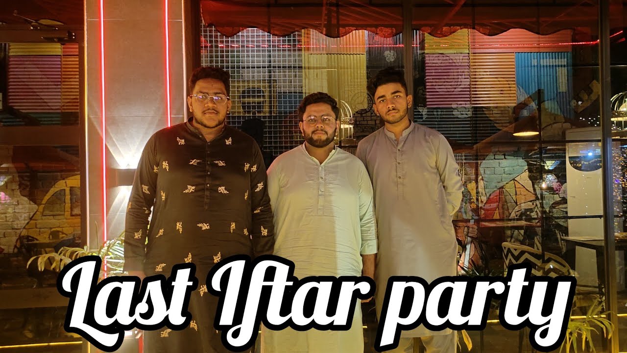 Last Iftar party With cZns in Fabbies Cafe |Chand Raat Mubarak ️ |Talha ...