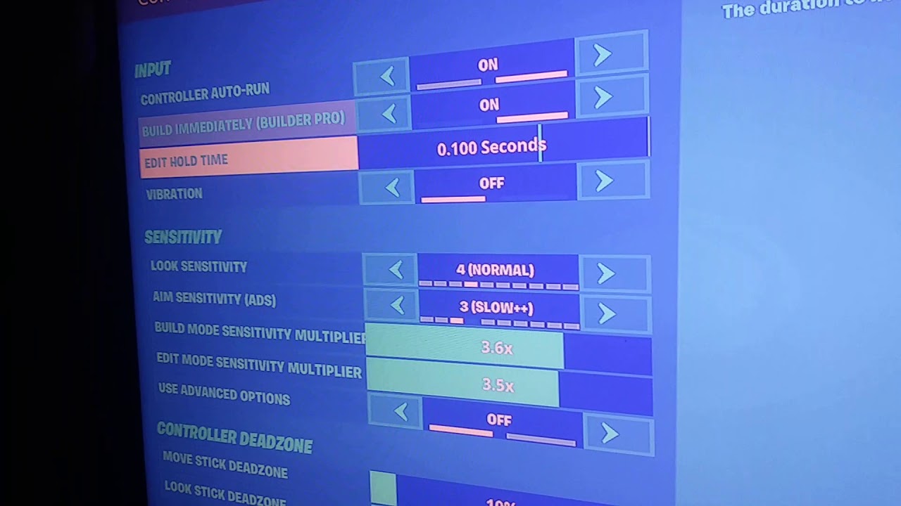 My Fortnite settings -Nintendo Switch Controllor - YouTube