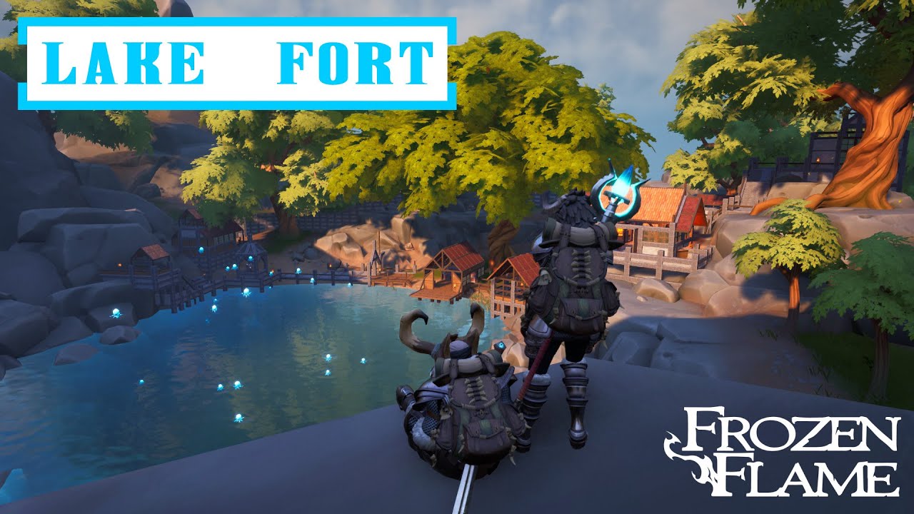 Frozen Flame Lake Fort - YouTube