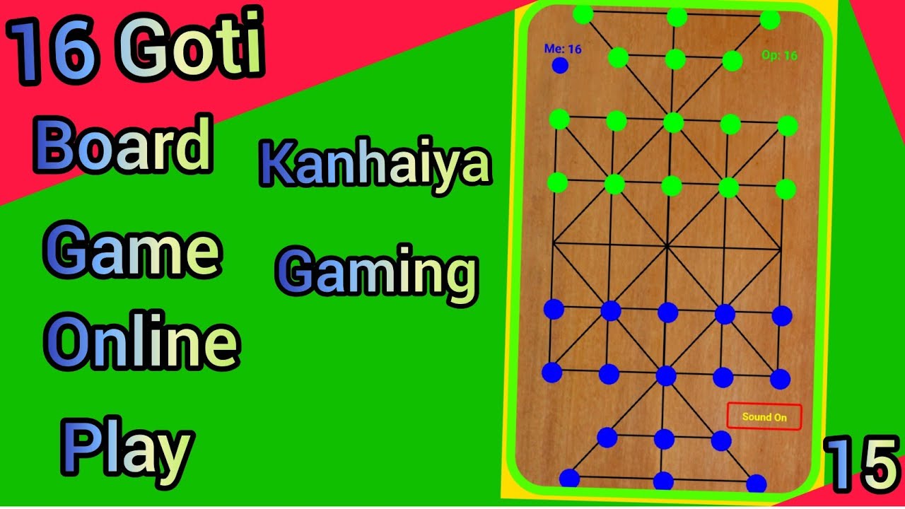16 Goti b oard game online play - YouTube