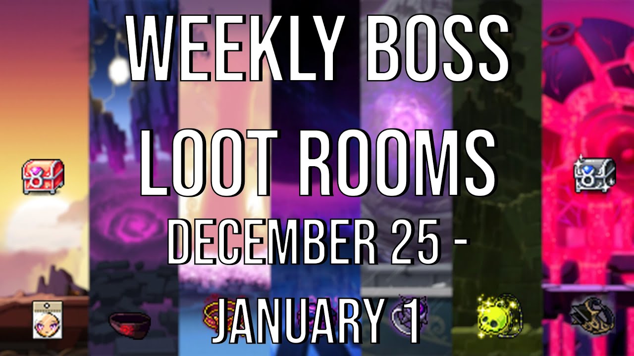 [GMS Kronos] Weekly Boss Loot Rooms (December 25-January 1) - YouTube