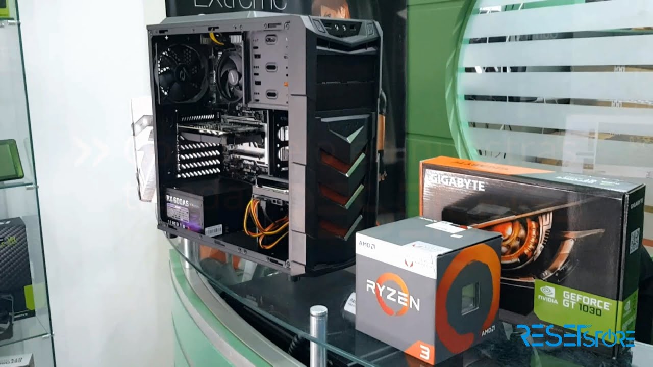 BUDGET PC - AMD RYZEN 3 2200G - NVIDIA GT1030 2GB DDR5 - ASROCK AB350 ...