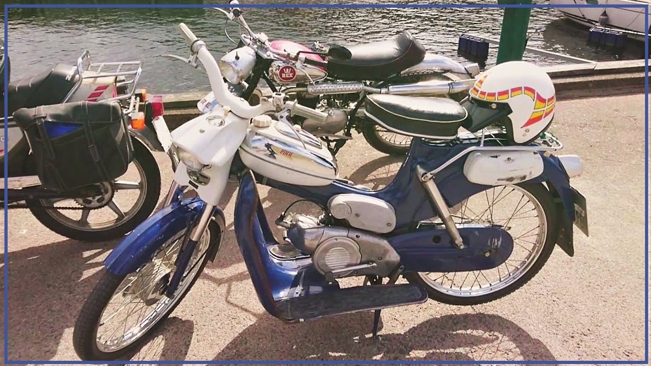 Hurum rundt på veteran moped April 2021 . Norway - YouTube
