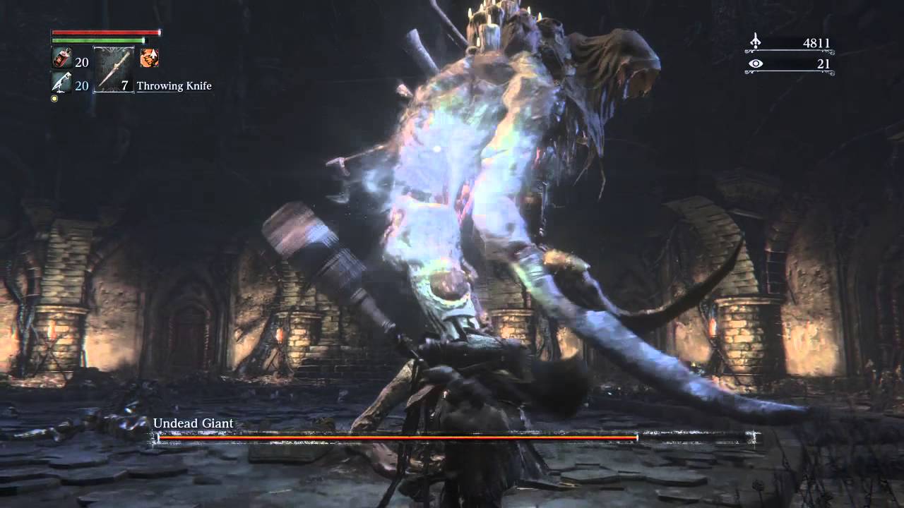 Bloodborne Undead Giant Boss fight - YouTube