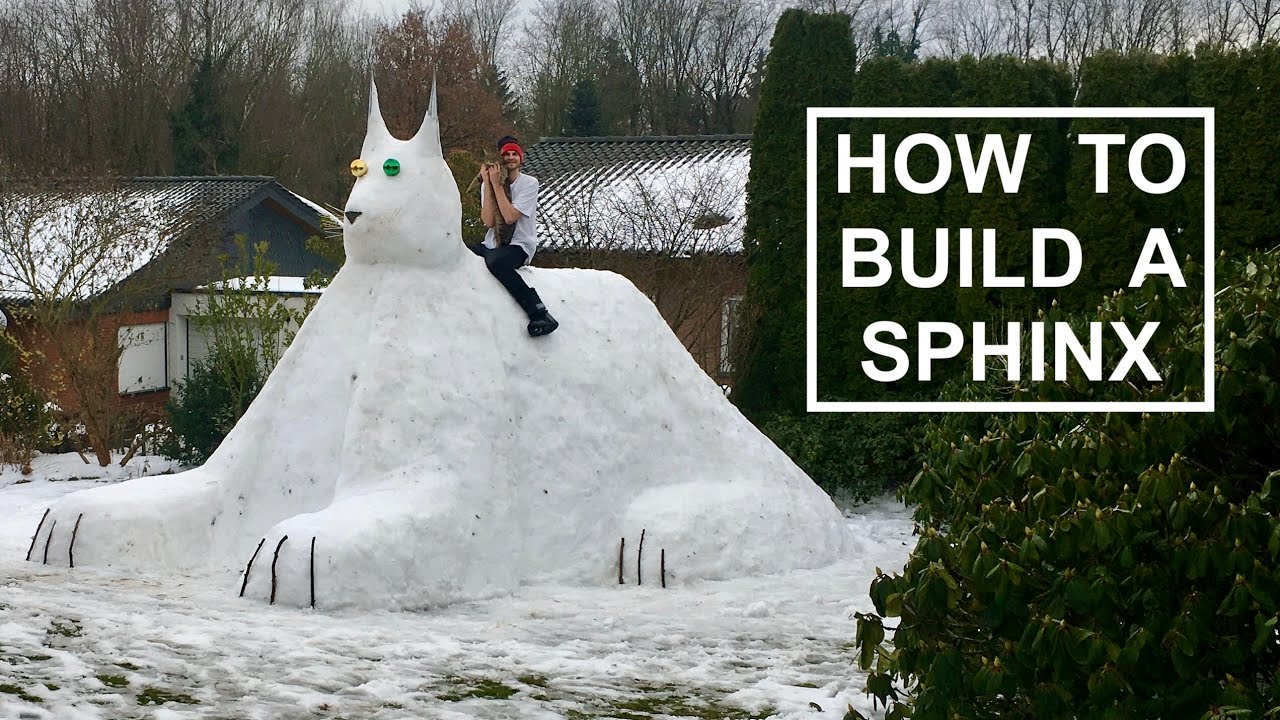 Crazy guy builds an Igloo Sphinx - YouTube