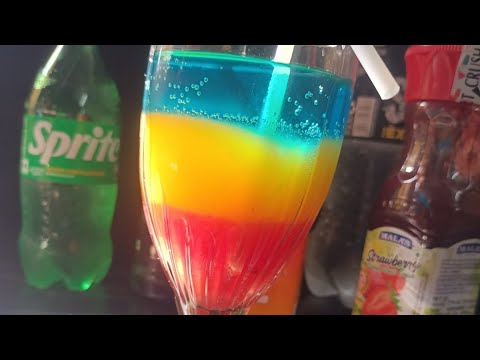How to make 3 layered mocktail drink || @anu_kitchen09 - YouTube