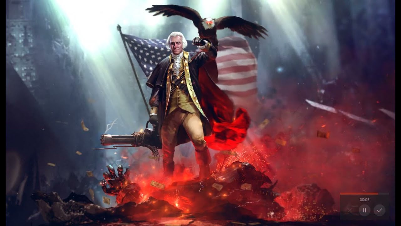 George washington minigun (wallpaper engine) - YouTube