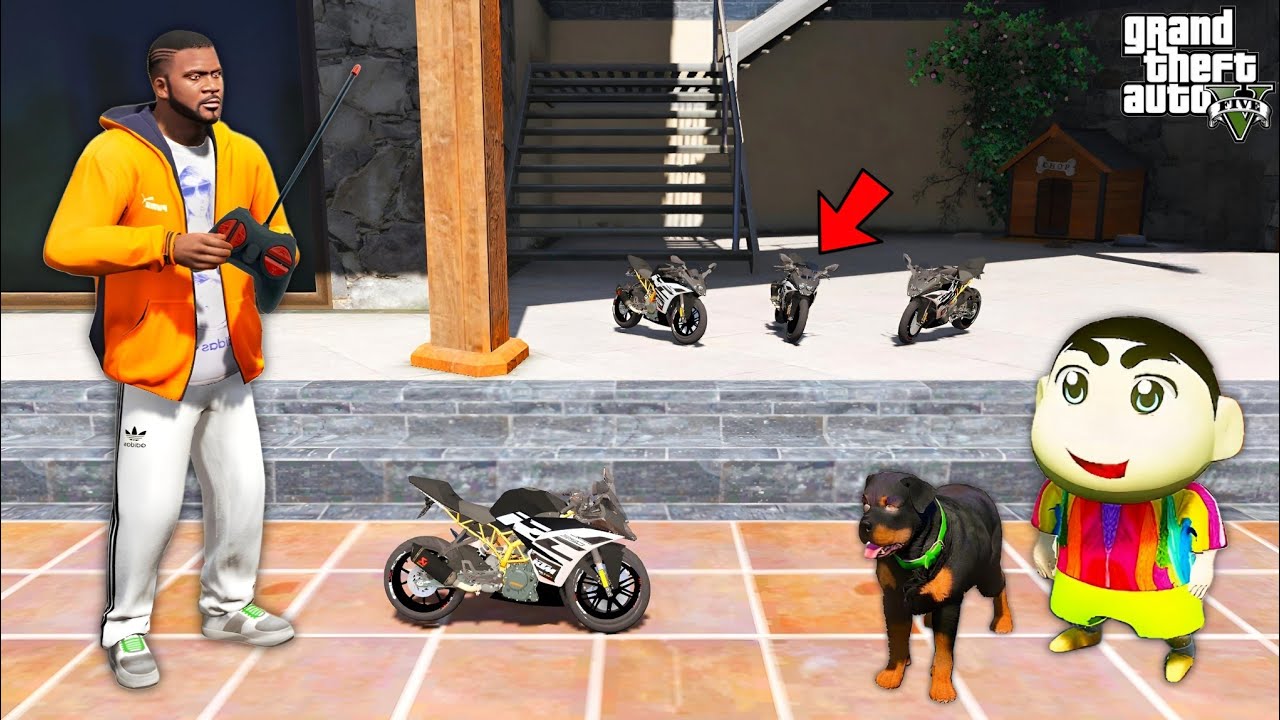 Franklin & Shinchan Buy Mini KTM RC 390 Bike in Gta 5 | Gta V Gameplay ...