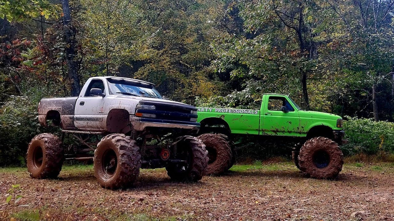 2024 FALL PINE SWAMP MUD BOG/ 2 MEGA MUD TRUCKS ,1 CHEVY & 1 FORD/ 1ST ...