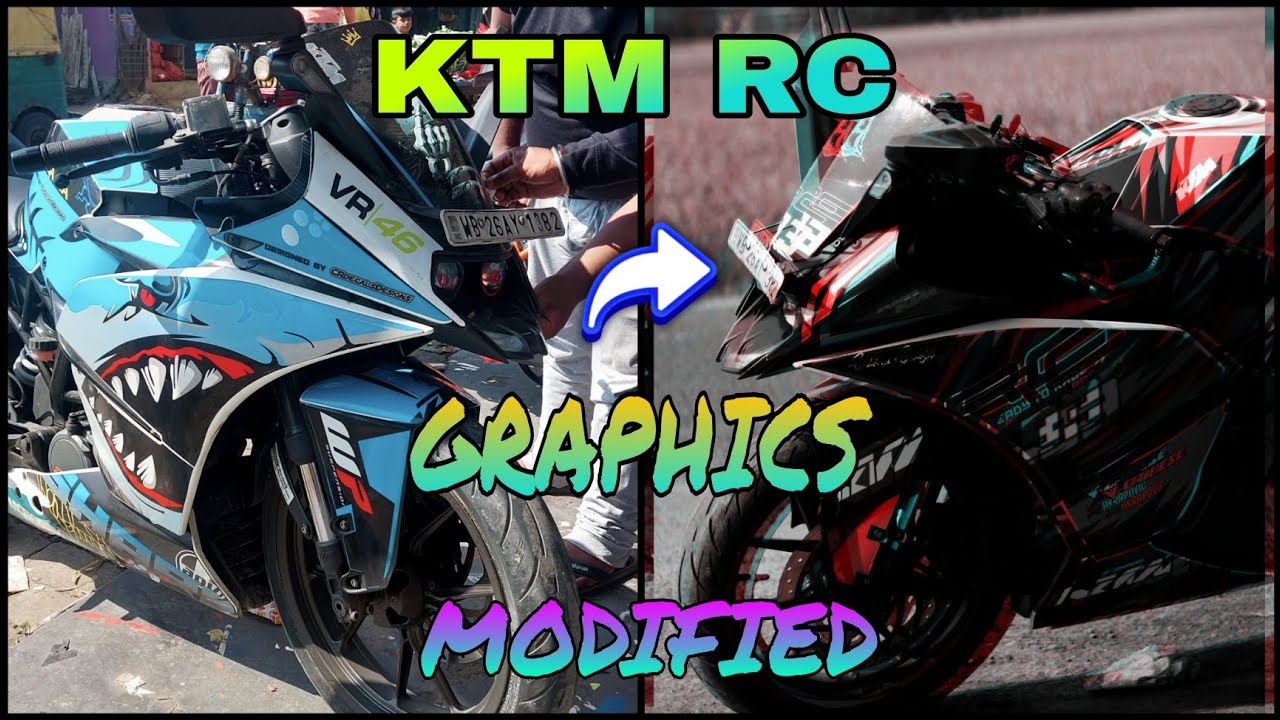 KTM RC MODIFICATION 🏍| আজ আমার গাড়ির GRAPHICS পাল্টালাম ভাবিনি এতো ...