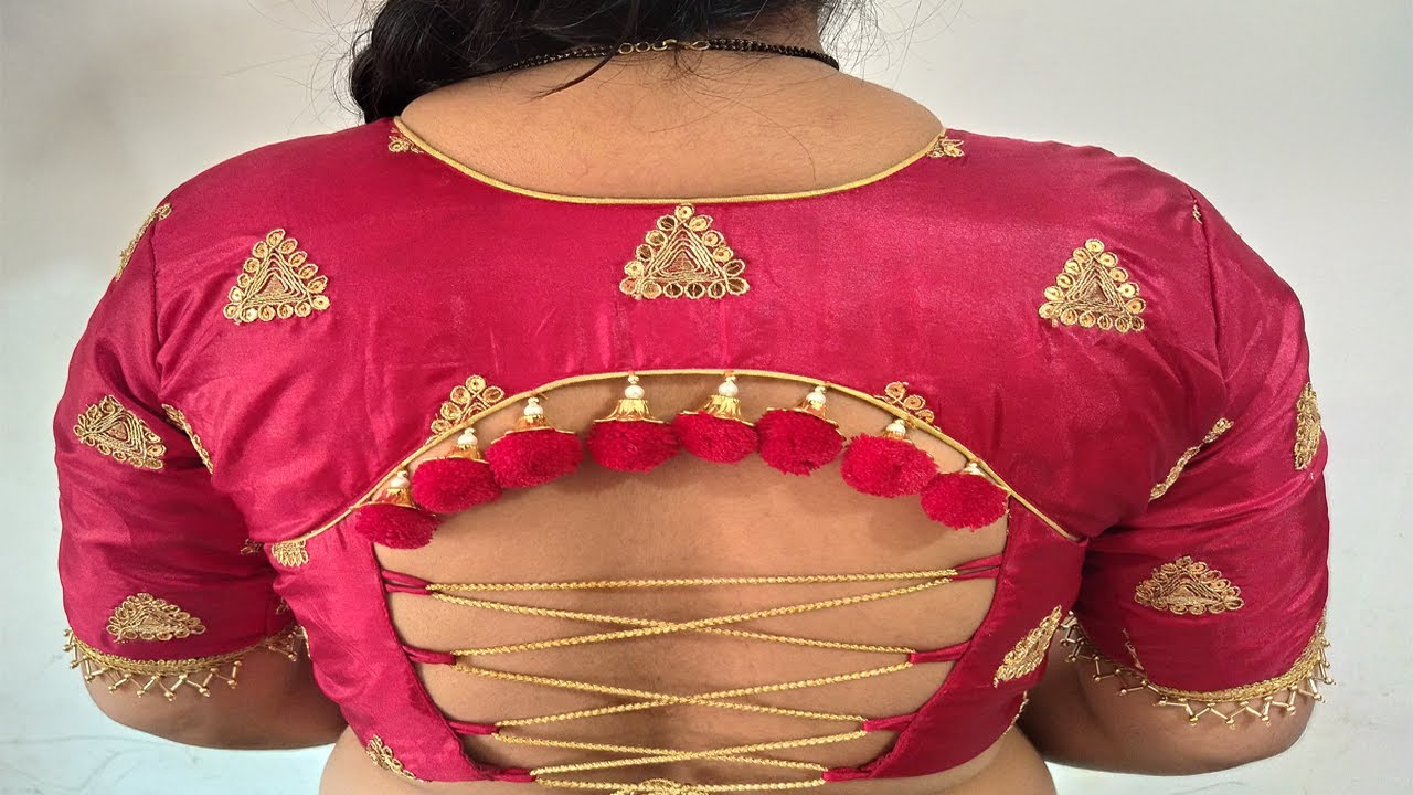 Model blouse gala back neck design cutting and stitching /blouse ...