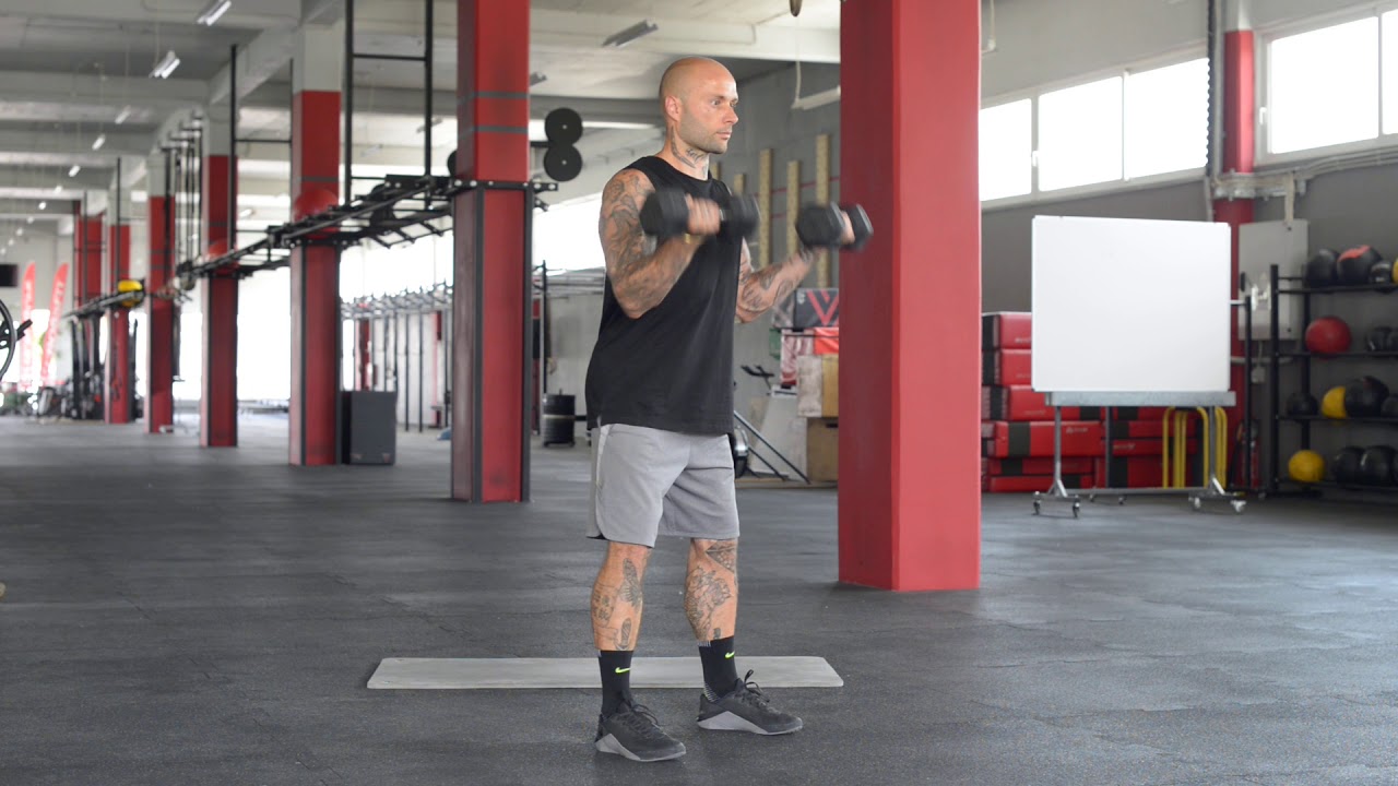 Double Dumbbell Bicep Curl - YouTube