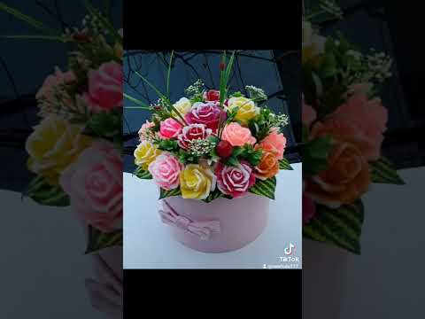 sizham oz qollarigiz bilan shunday buketlar yasang va yaqinlaringizni hursad qiling