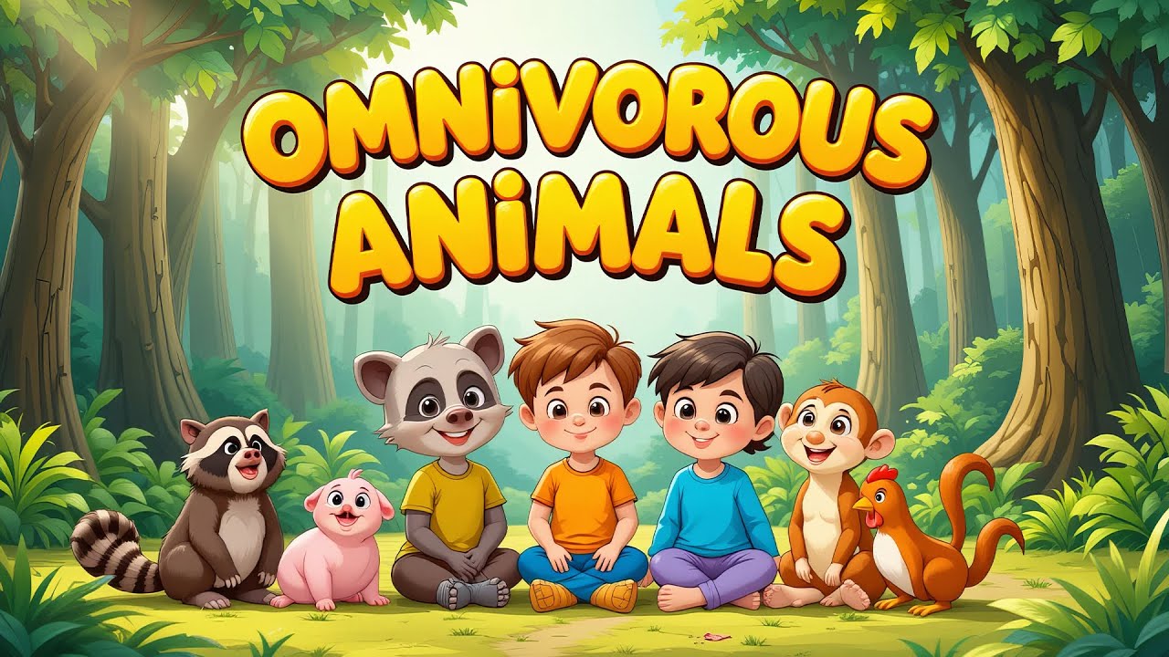 🐻 Omnivore Animals for Kids | Learn About Animals That Eat Plants ...