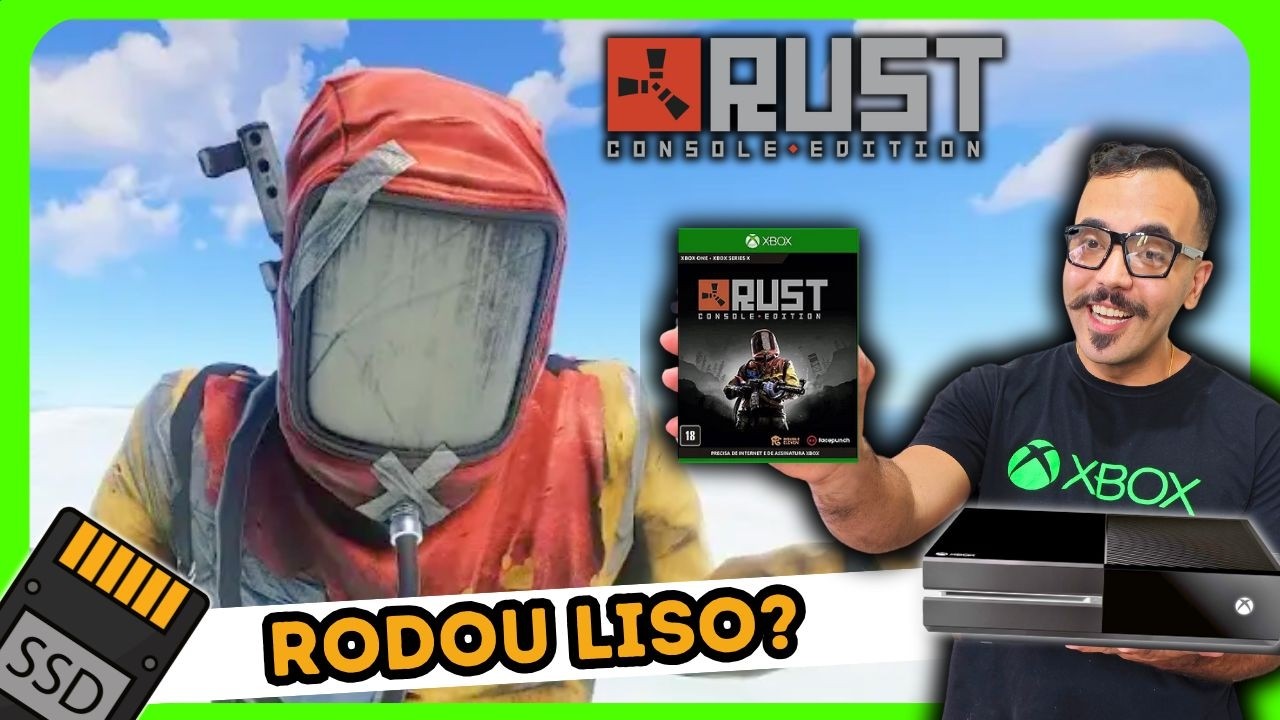 Testando RUST console edition no Xbox One FAT com SSD em 2025 - YouTube