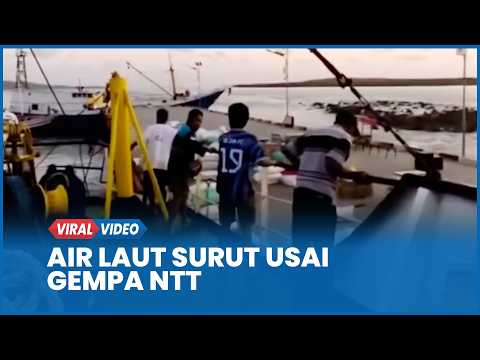 Mencekam! Air Laut Tiba-tiba Surut Sesaat Setelah Gempa NTT M 7,7