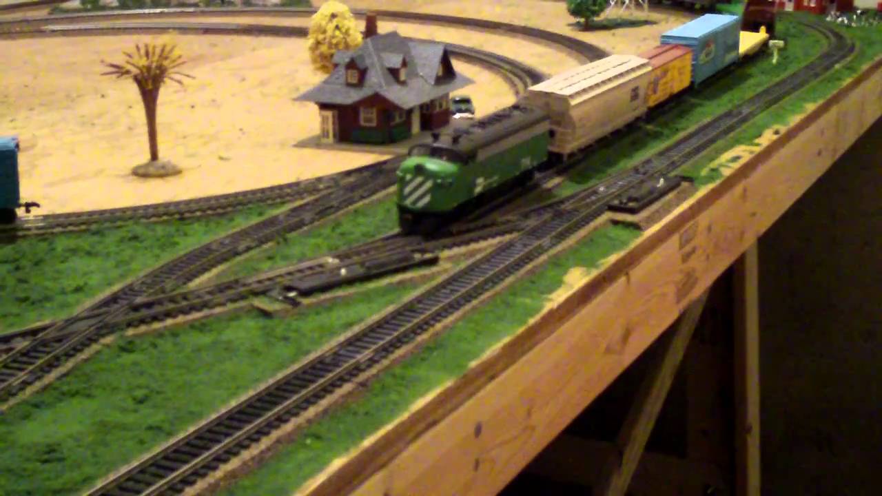 Sam and Ericks HO Scale Train Layout - YouTube