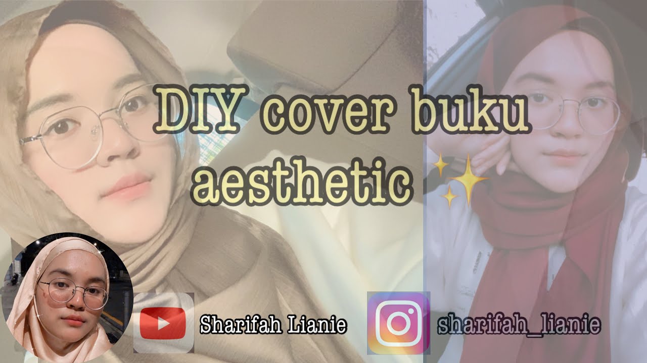 DIY cover buku aesthetic-tutorial - YouTube
