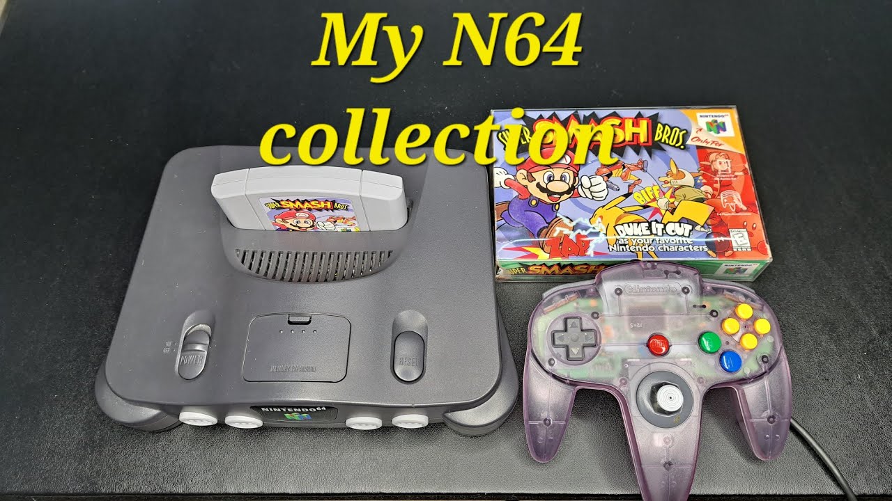 my N64 collection - YouTube