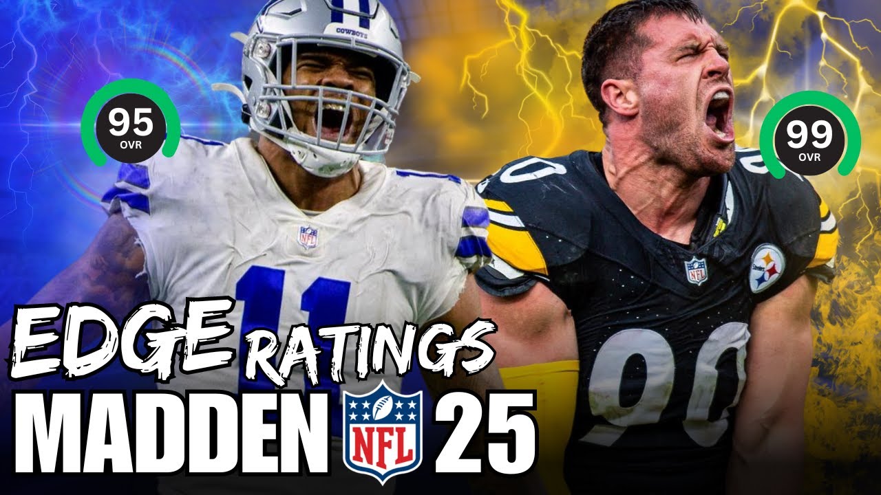 Giving NFL Edge Rushers MADDEN 25 Ratings! - YouTube