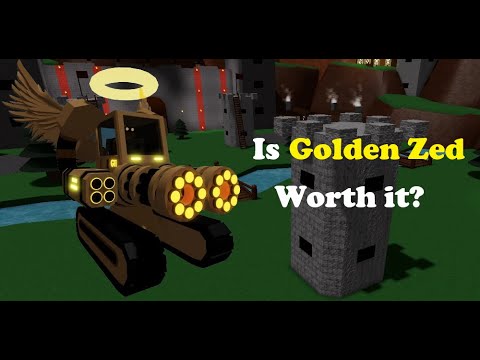 Golden Zed Review | Is it worth it? | Roblox Tower Battles: Battlefront ...