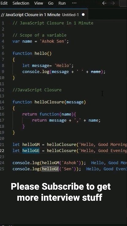 Closure Function in JavaScript #shorts - YouTube