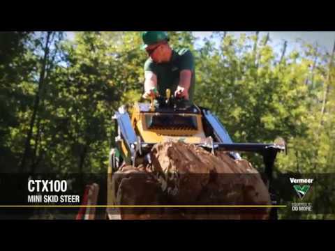 Vermeer CTX100 Skid Steer Loader in Action - YouTube