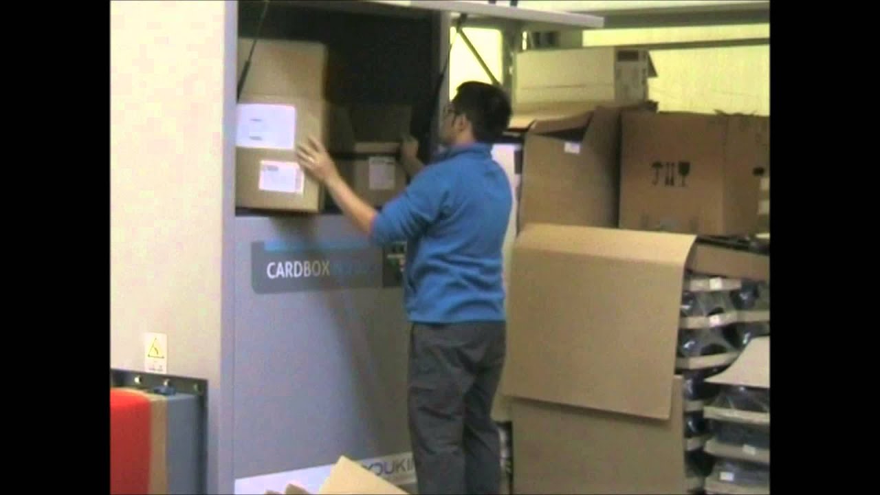CardboxPRESS 200 - an easy to use cardboard compactor - YouTube