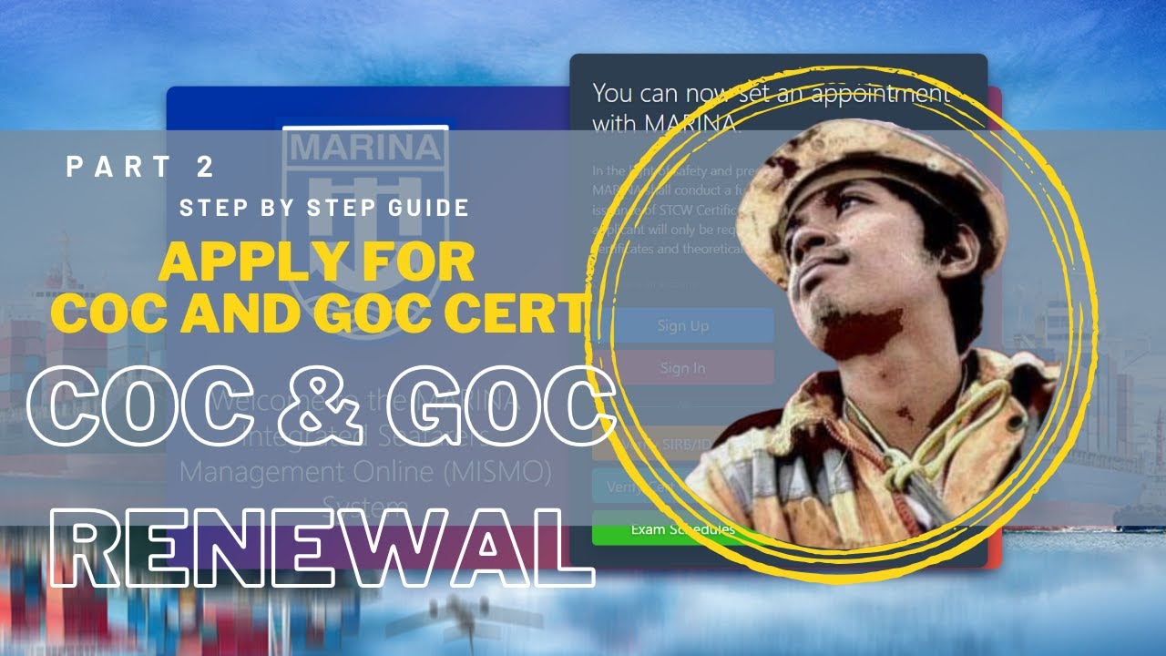 Part 2: How to Apply for COC and GOC Certificate in MARINA MISMO - YouTube
