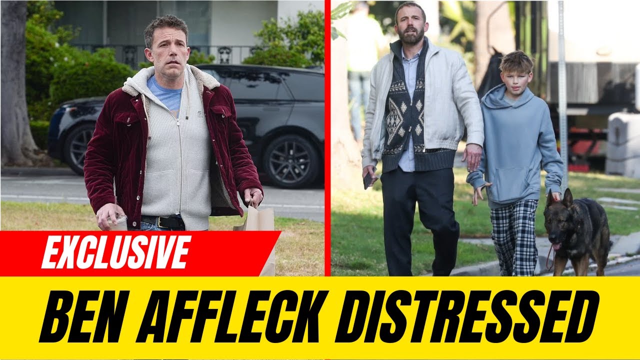 Ben Affleck appears distressed on outing with Samuel amid fires - YouTube