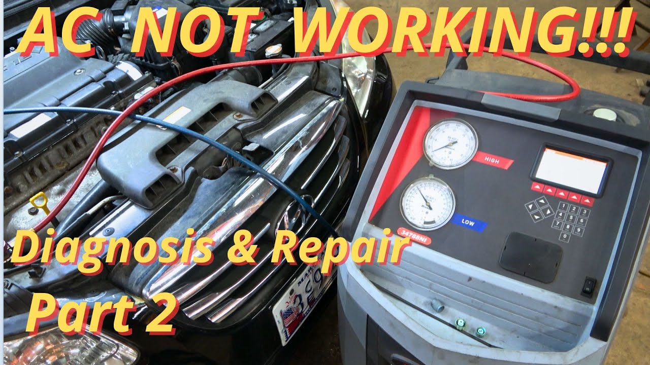 AC Not Working On This Car ( THE FIX ) Part 2 - is it Low On Freon or ...