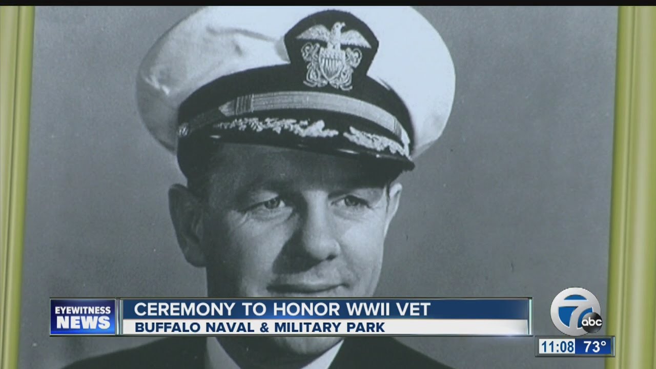 Local WWII hero Wade McClusky honored - YouTube
