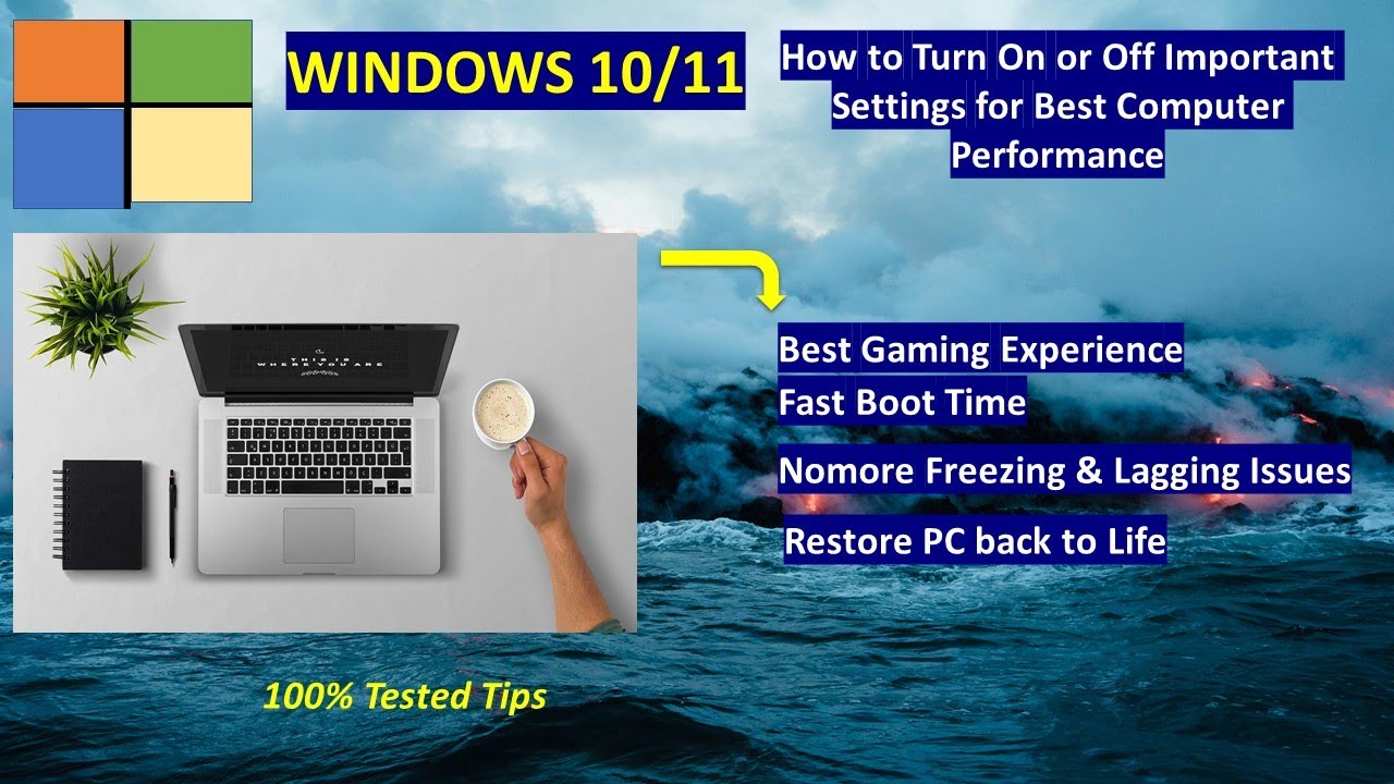How to Turn On or Off Important PC Settings for Best Performance - YouTube
