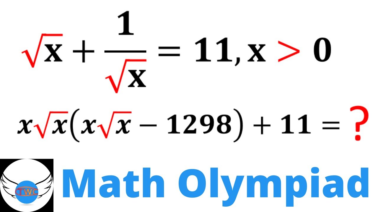 Math Olympiad | How to Solve Difficult Problem of Algebra | Olympiad ...