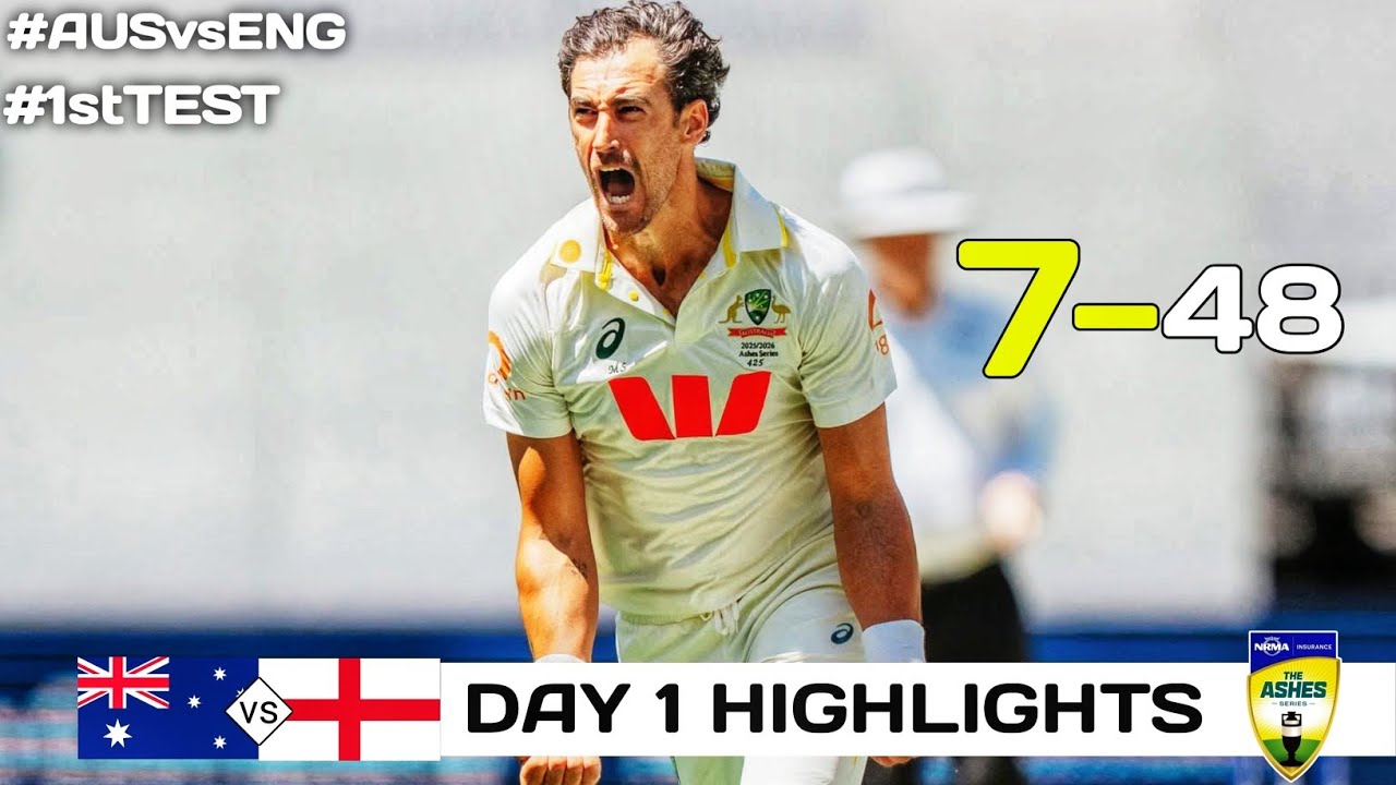 Australia vs England 1st Test Day 1 Match Highlights | AUS vs ENG The ...