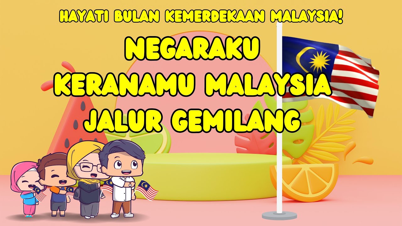 Lagu Patriotik Versi Animasi Comel ! (3 Dalam 1) - NEGARAKU, KERANAMU ...
