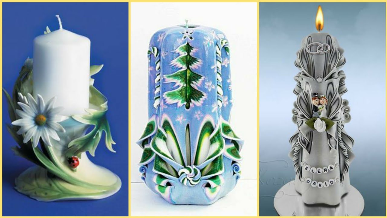 Handmade candles//Most latest candles designs - YouTube