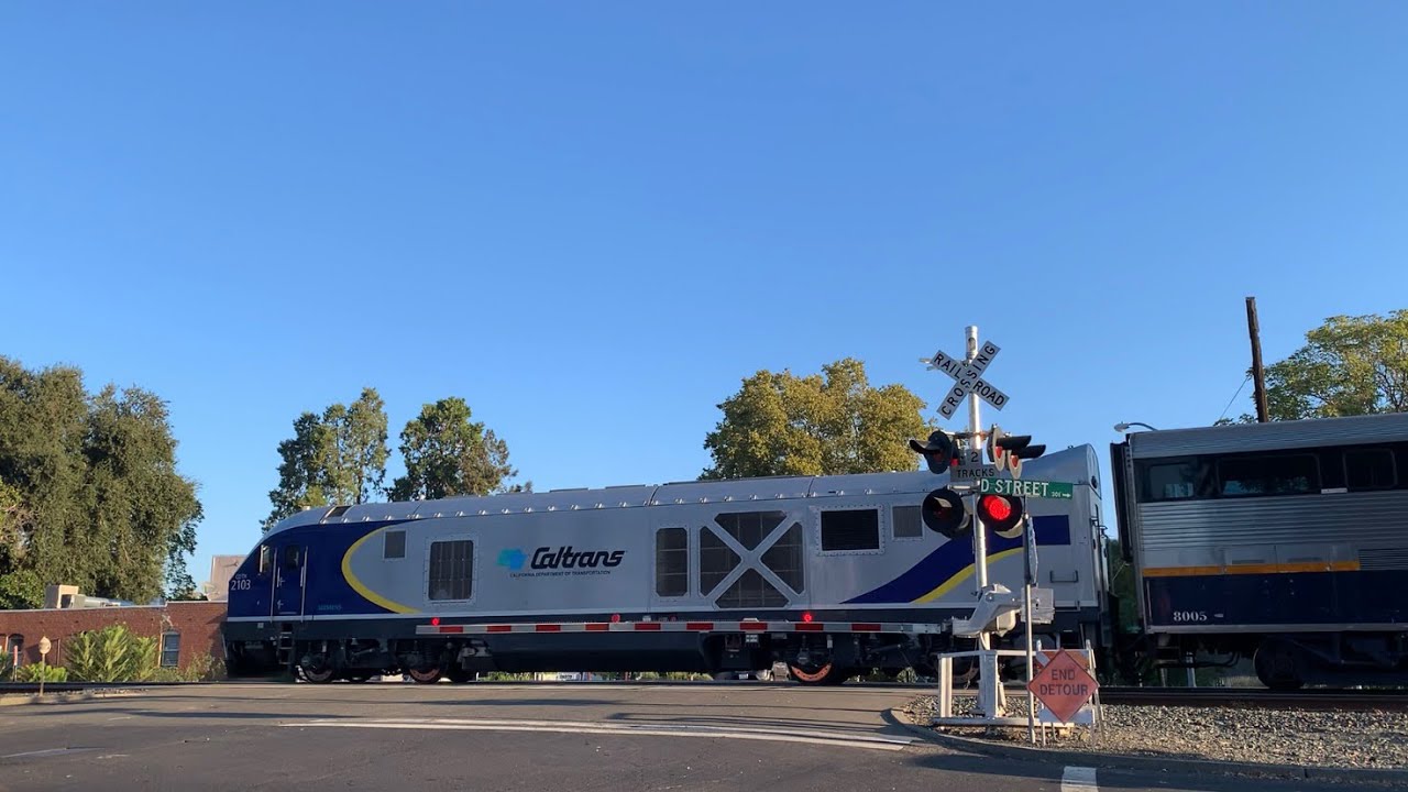 Amtrak CDTX 8314 Capitol Corridor Train 522 East - 3rd Street Railroad ...