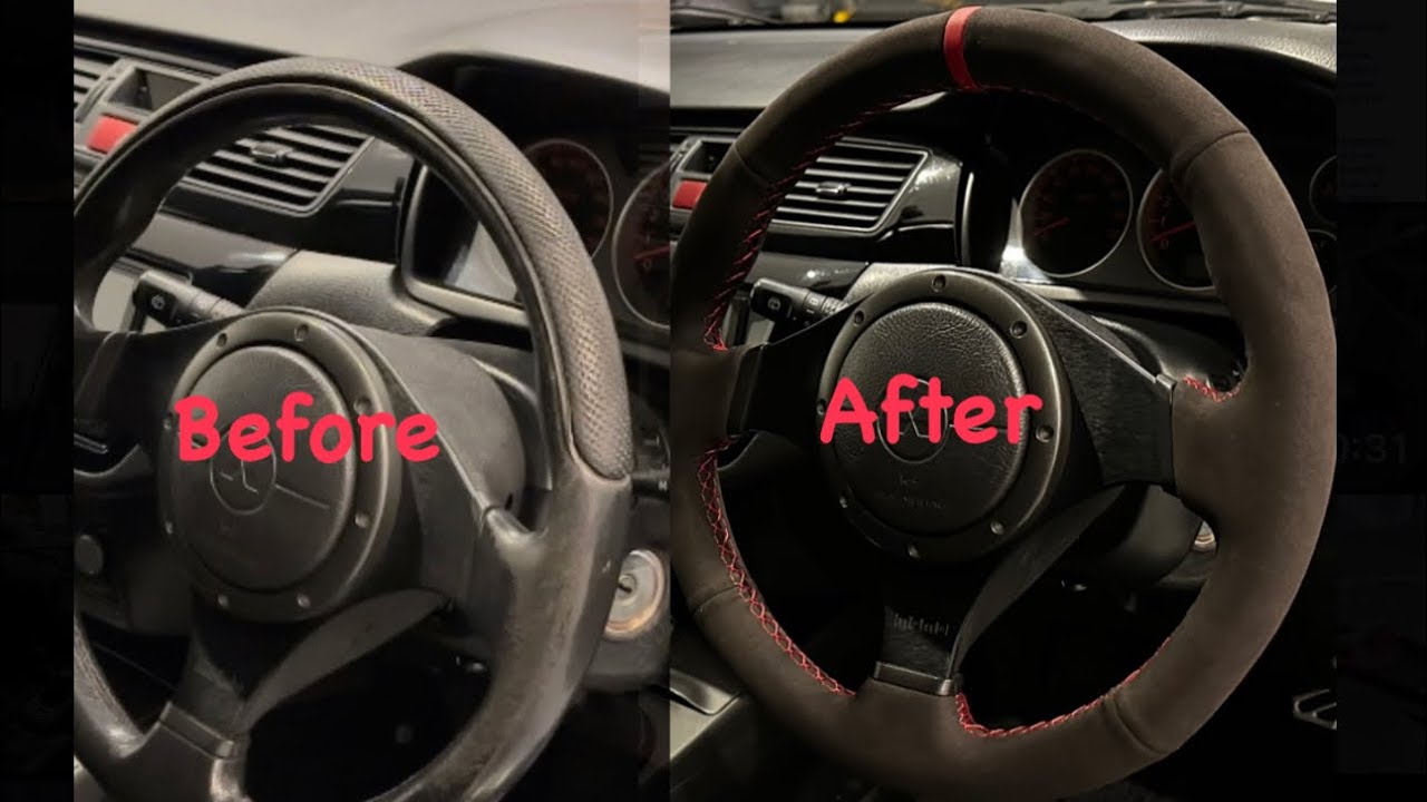 Evo 9 Steering Wheel Wrap - YouTube