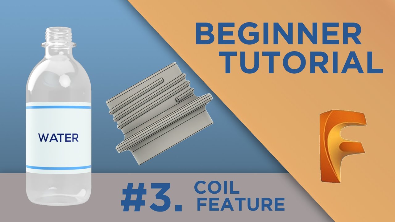 Fusion 360 Beginner Modeling Tutorial - Coil Tool - YouTube