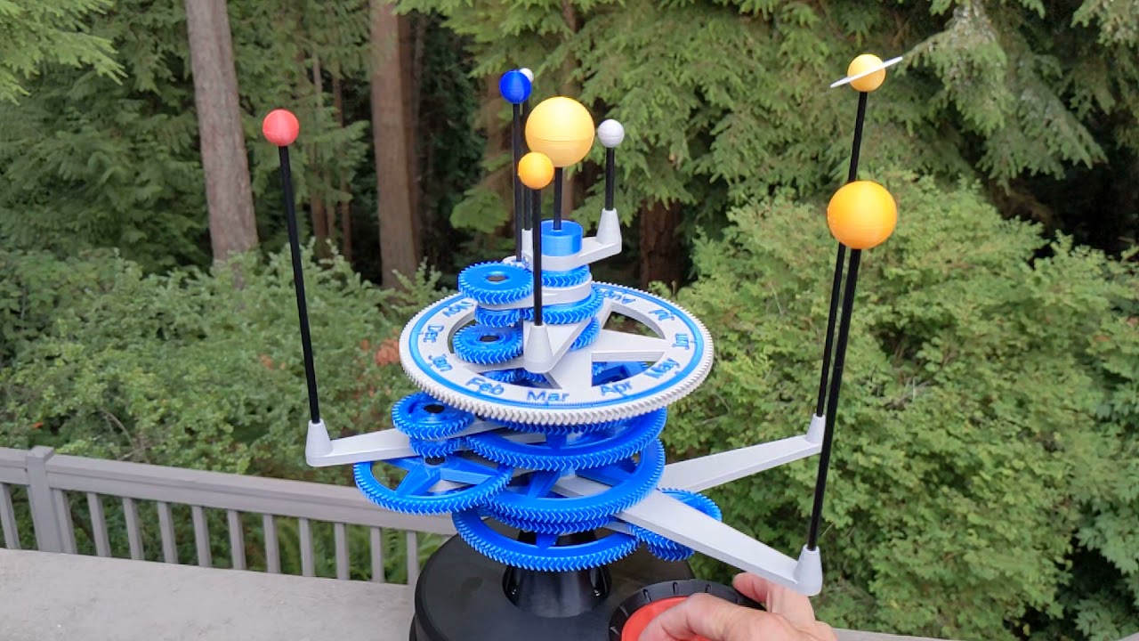 3D Printed Orrery - YouTube